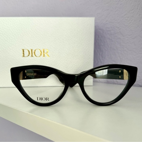 Dior | Accessories | New Dior Lady 9522o Bi 100 Black Cat Eye ...
